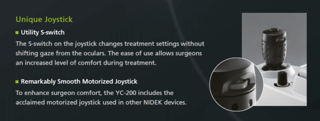 NIDEK YC-200 /YC-200 S Plus YAG SLT Lasers