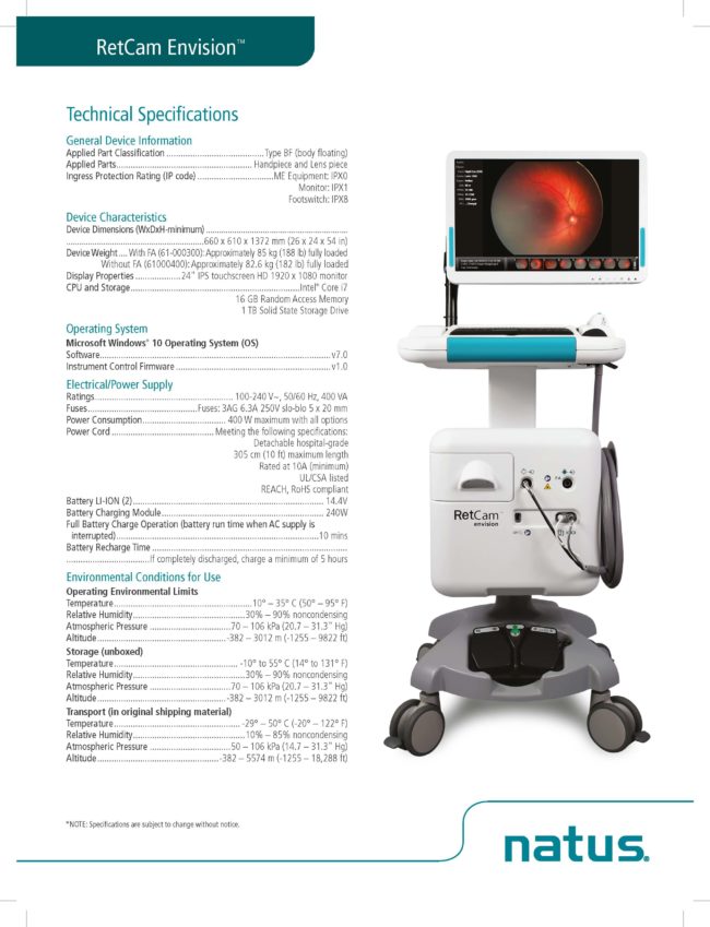 RetCam Envision™ ophthalmic imaging system - Birmingham Optical